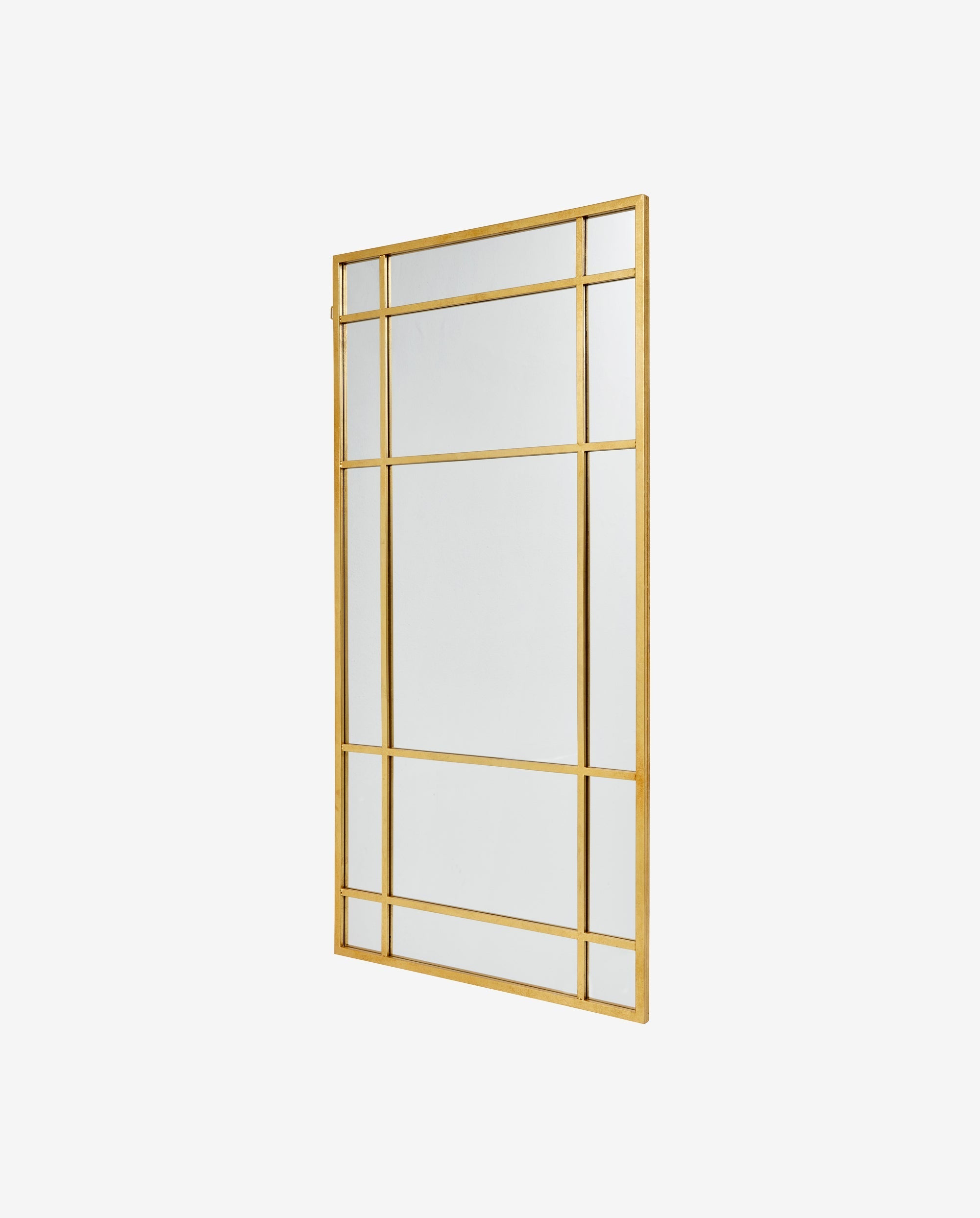 SPIRIT iron wall mirror - golden finish | nordal.com